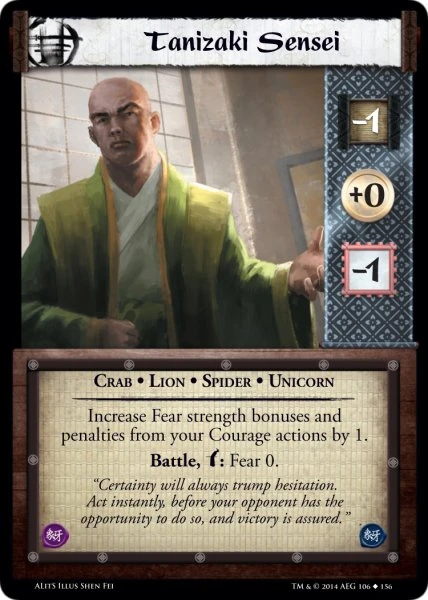 Tanizaki Sensei/card | L5r: Legend of the Five Rings Wiki | Fandom