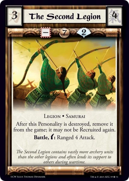 The Second Legion/card | L5r: Legend of the Five Rings Wiki | Fandom