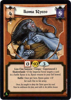 Ikoma Ryozo Experienced 2/card | L5r: Legend of the Five Rings Wiki ...