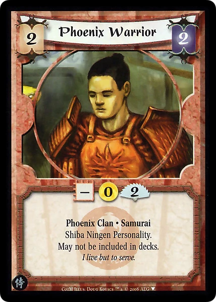 Phoenix Warrior/card | L5r: Legend of the Five Rings Wiki | Fandom