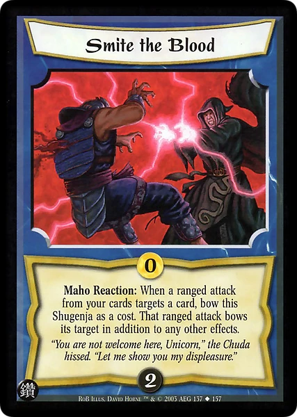 Smite the Blood/card | L5r: Legend of the Five Rings Wiki | Fandom