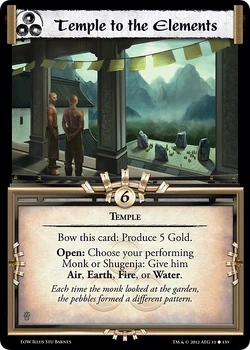 Temple to the Elements/card | L5r: Legend of the Five Rings Wiki | Fandom