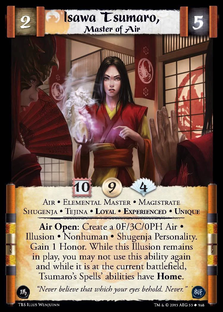 Isawa Tsumaro, Master of Air/card | L5r: Legend of the Five Rings Wiki ...