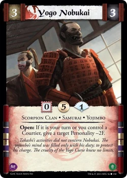 Yogo Nobukai/card | L5r: Legend of the Five Rings Wiki | Fandom