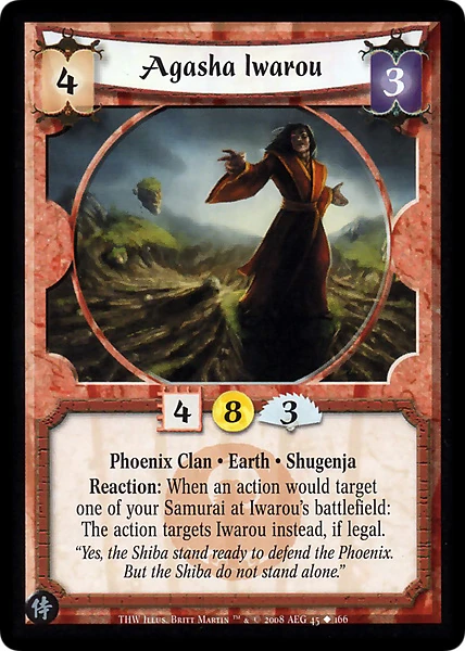 Agasha Iwarou/card | L5r: Legend of the Five Rings Wiki | Fandom