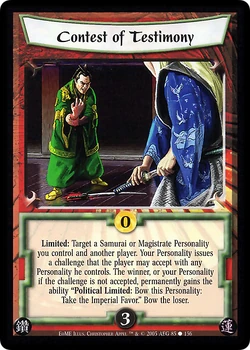 Contest of Testimony/card | L5r: Legend of the Five Rings Wiki | Fandom