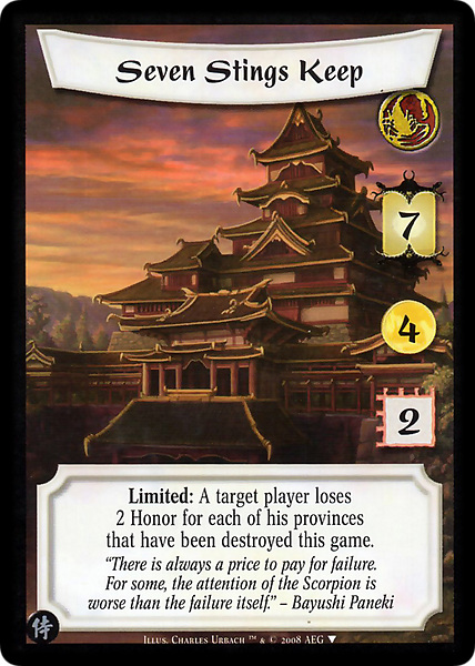 Seven Stings Keep/card | L5r: Legend of the Five Rings Wiki | Fandom Seven Stings Keep/card | L5r: Legend of the Five Rings Wiki | Fandom