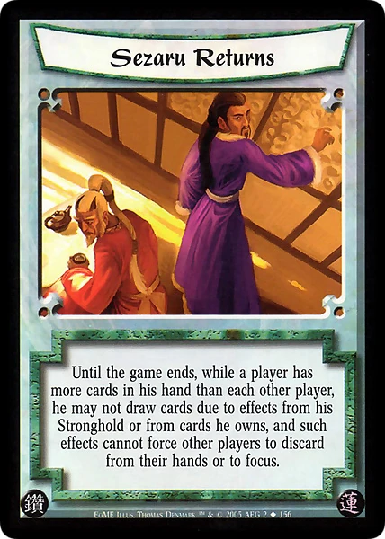 Sezaru Returns/card | L5r: Legend of the Five Rings Wiki | Fandom