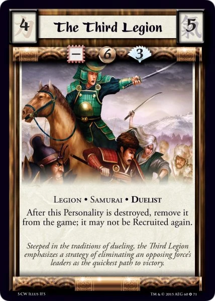 The Third Legion/card | L5r: Legend of the Five Rings Wiki | Fandom