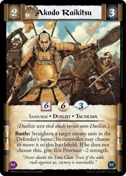 Akodo Raikitsu/card | L5r: Legend of the Five Rings Wiki | Fandom