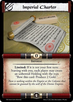 Imperial Charter/card | L5r: Legend of the Five Rings Wiki | Fandom