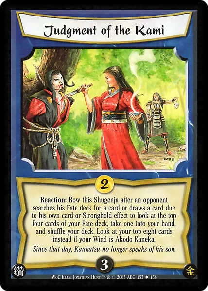 Judgment of the Kami/card | L5r: Legend of the Five Rings Wiki | Fandom
