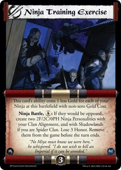 Ninja Training Exercise/card | L5r: Legend of the Five Rings Wiki | Fandom