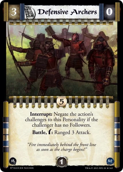 Defensive Archers/card | L5r: Legend of the Five Rings Wiki | Fandom