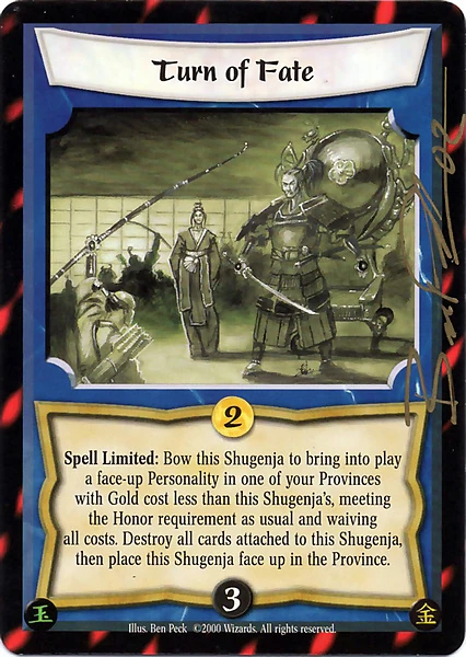 Turn of Fate/card | L5r: Legend of the Five Rings Wiki | Fandom