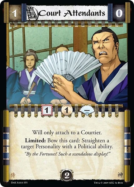 Court Attendants/card | L5r: Legend of the Five Rings Wiki | Fandom
