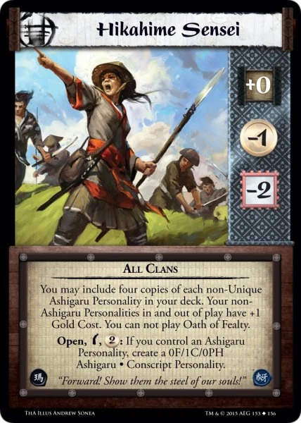 Hikahime Sensei/card | L5r: Legend of the Five Rings Wiki | Fandom