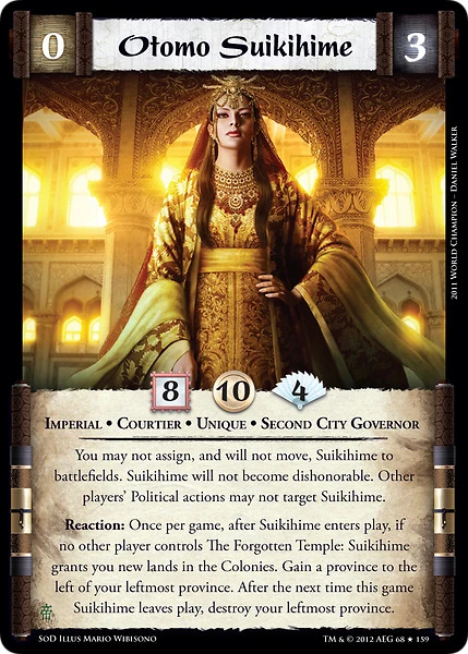 Otomo Suikihime/card | L5r: Legend of the Five Rings Wiki | Fandom
