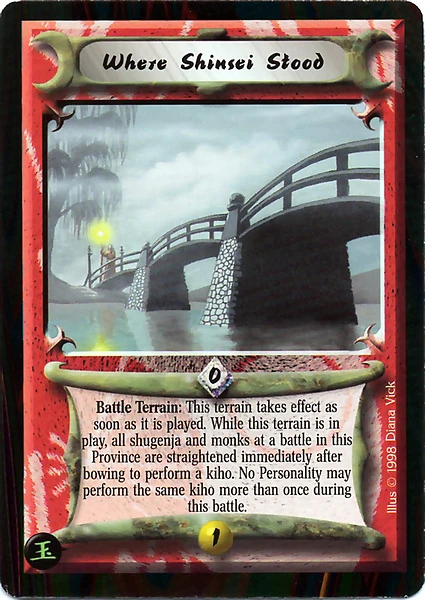 Where Shinsei Stood/card | L5r: Legend of the Five Rings Wiki | Fandom