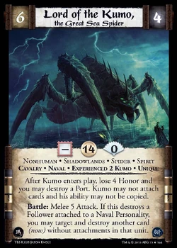 Lord of the Kumo, the Great Sea Spider/card | L5r: Legend of the Five ...