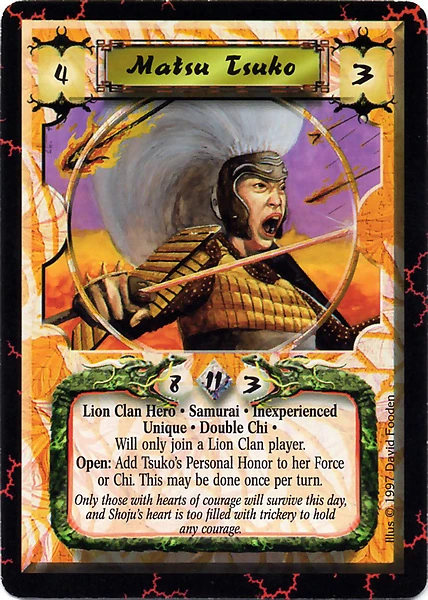 Matsu Tsuko Inexp/card | L5r: Legend of the Five Rings Wiki | Fandom