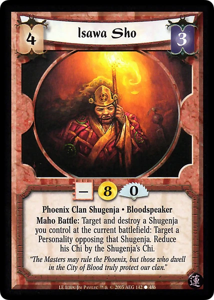 Isawa Sho/card | L5r: Legend of the Five Rings Wiki | Fandom