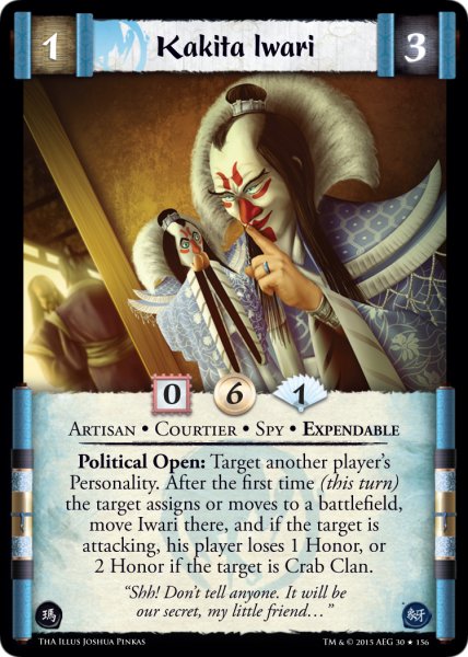 Kakita Iwaricard L5r Legend Of The Five Rings Wiki Fandom