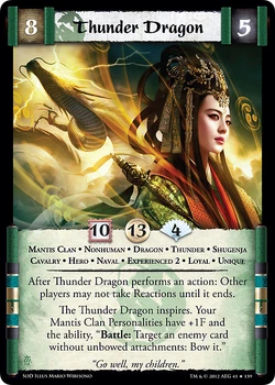 Thunder Dragon Exp2/card | L5r: Legend of the Five Rings Wiki | Fandom