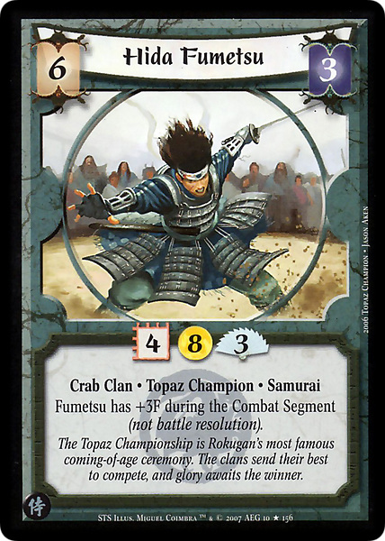 Hida Fumetsucard L5r Legend Of The Five Rings Wiki Fandom