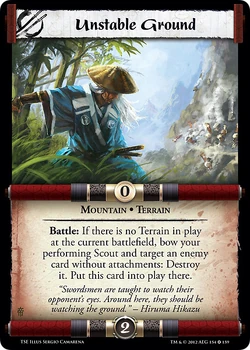 Unstable Ground/card | L5r: Legend of the Five Rings Wiki | Fandom