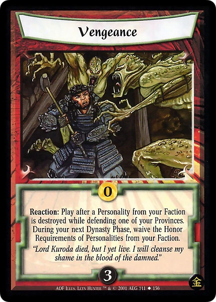 Vengeance/card | L5r: Legend of the Five Rings Wiki | Fandom