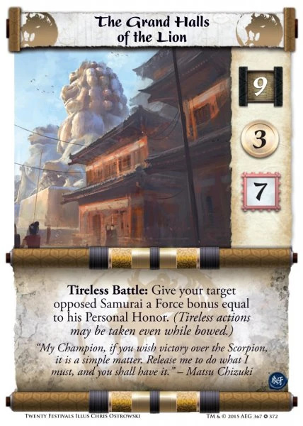 The Grand Halls of the Lion/card2 | L5r: Legend of the Five Rings Wiki ...