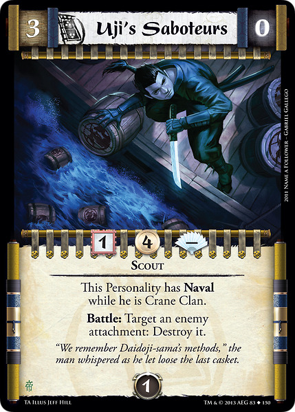 Ujis Saboteurscard L5r Legend Of The Five Rings Wiki Fandom