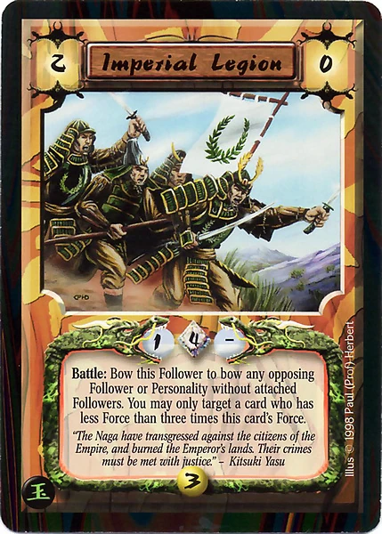 Imperial Legion/card | L5r: Legend of the Five Rings Wiki | Fandom