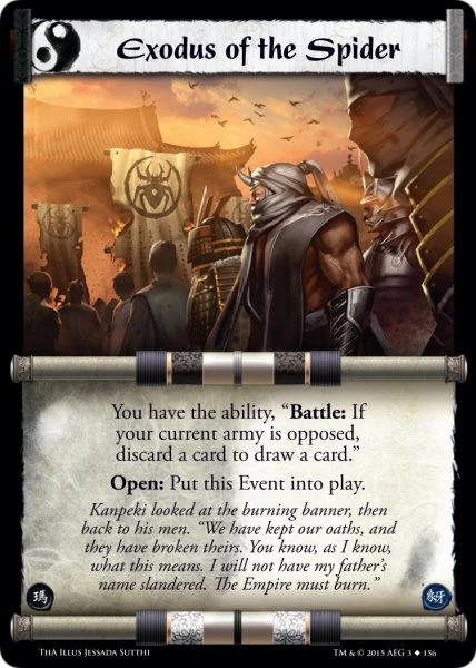 Exodus of the Spider/card | L5r: Legend of the Five Rings Wiki | Fandom