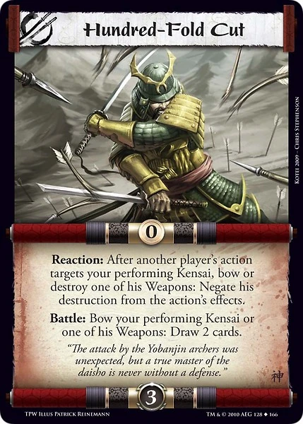 Hundred-Fold Cut/card | L5r: Legend of the Five Rings Wiki | Fandom