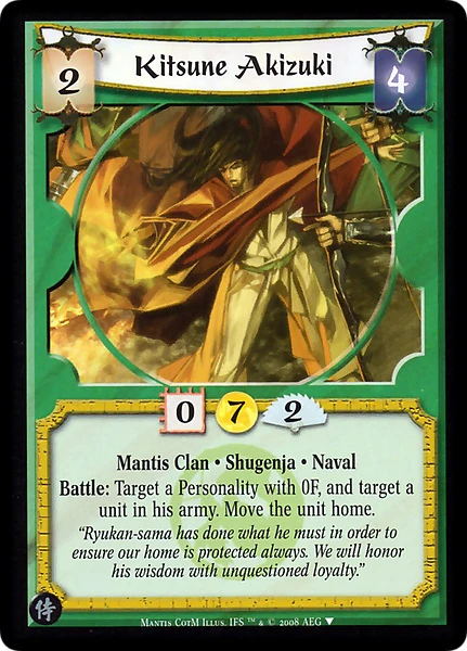 Kitsune Akizuki/card | L5r: Legend of the Five Rings Wiki | Fandom