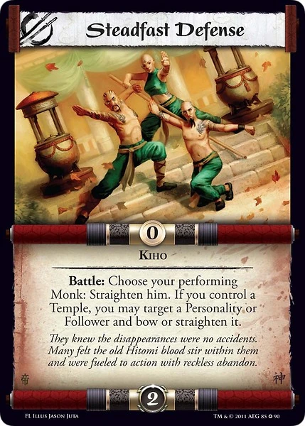 Steadfast Defense/card | L5r: Legend of the Five Rings Wiki | Fandom