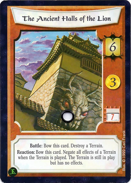 The Ancient Halls of the Lion/card2 | L5r: Legend of the Five Rings ...