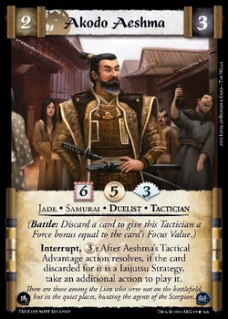 Akodo Aeshma/card | L5r: Legend of the Five Rings Wiki | Fandom