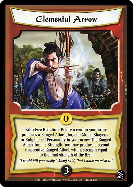 Elemental Arrow/card | L5r: Legend of the Five Rings Wiki | Fandom