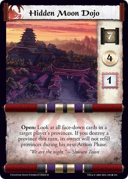 Hidden Moon Dojo/card | L5r: Legend of the Five Rings Wiki | Fandom