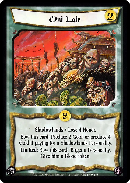 Oni Lair/card | L5r: Legend of the Five Rings Wiki | Fandom