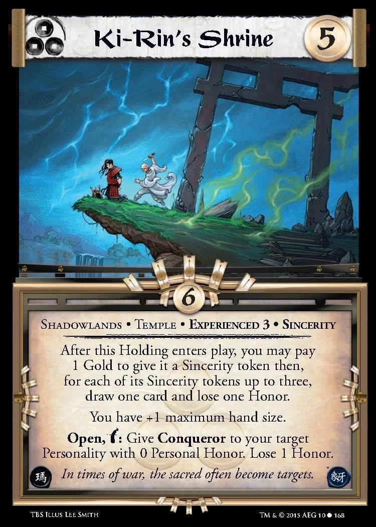 Ki-Rin's Shrine Exp3/card | L5r: Legend of the Five Rings Wiki | Fandom