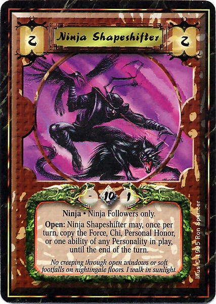 Ninja Shapeshifter/card | L5r: Legend of the Five Rings Wiki | Fandom