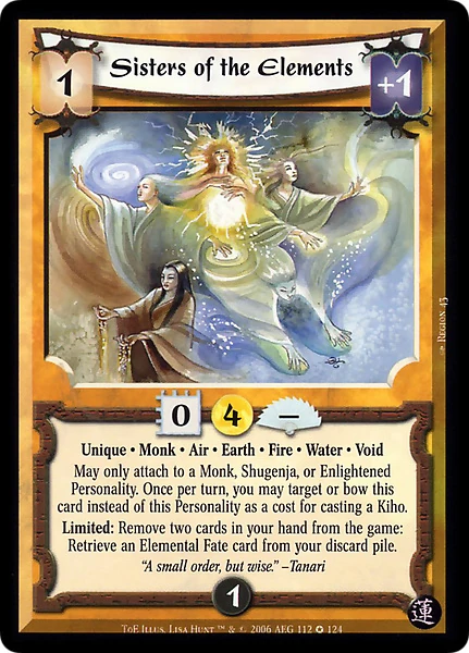 Sisters of the Elements/card | L5r: Legend of the Five Rings Wiki | Fandom