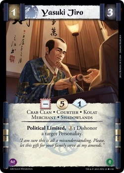 Yasuki Jiro/card | L5r: Legend of the Five Rings Wiki | Fandom