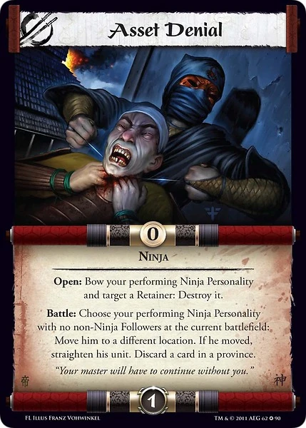 Asset Denial/card | L5r: Legend of the Five Rings Wiki | Fandom