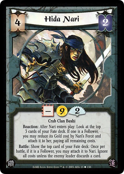 Hida Nari/card | L5r: Legend of the Five Rings Wiki | Fandom