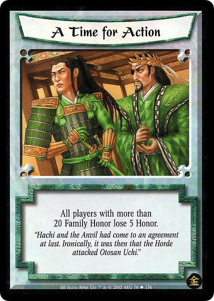 A Time for Action/card | L5r: Legend of the Five Rings Wiki | Fandom